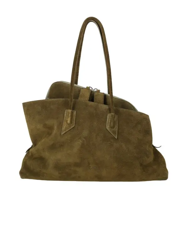 Attico La Passeggiata Suede Tote Bag - Brown