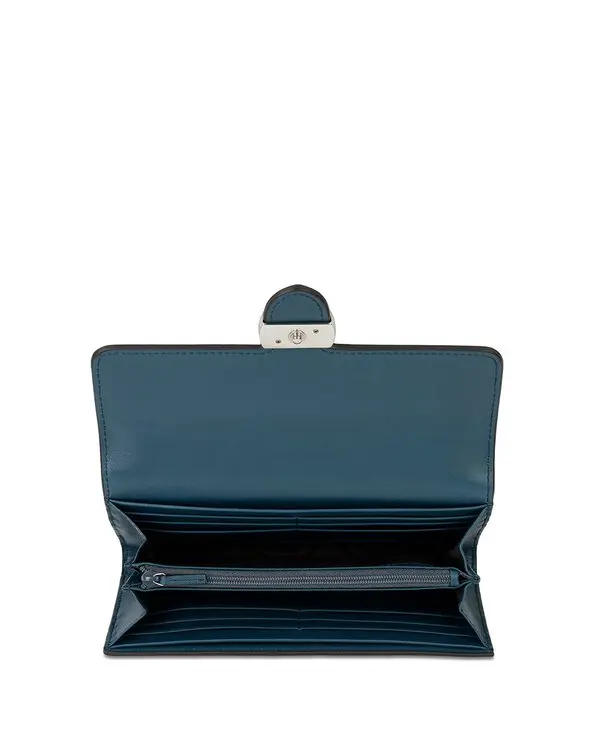 Gucci Navy Long Double-folded Wallet