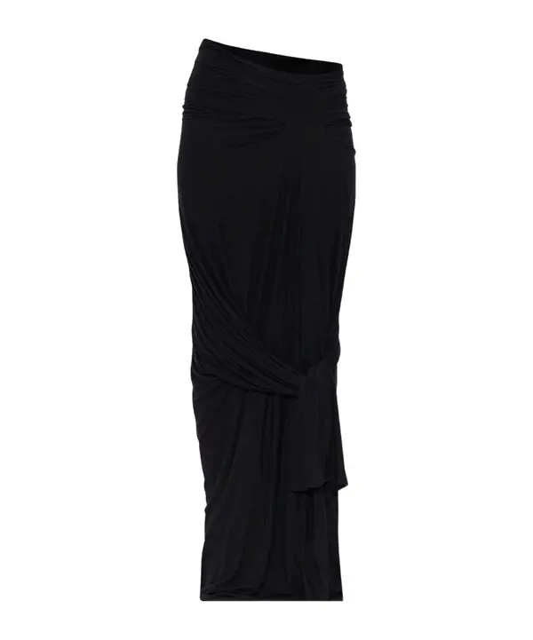 ENTIRE STUDIOS Draped Maxi Skirt - Black
