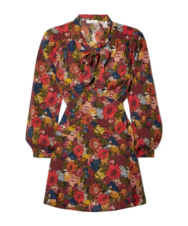 DÔEN Long-sleeved Mini Dress - Red