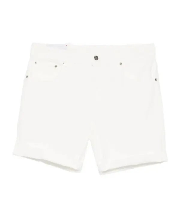 DONDUP Belted Regular-fit Shorts - White