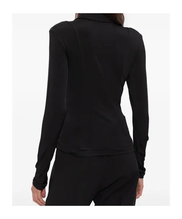 GANNI Draped Shirt With Lapel Collar
