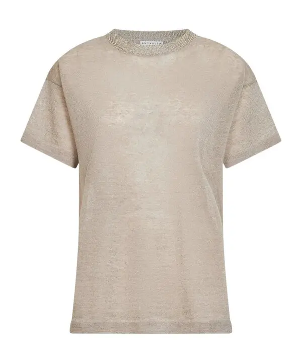 Brunello Cucinelli Short Sleeve Crewneck Jumper