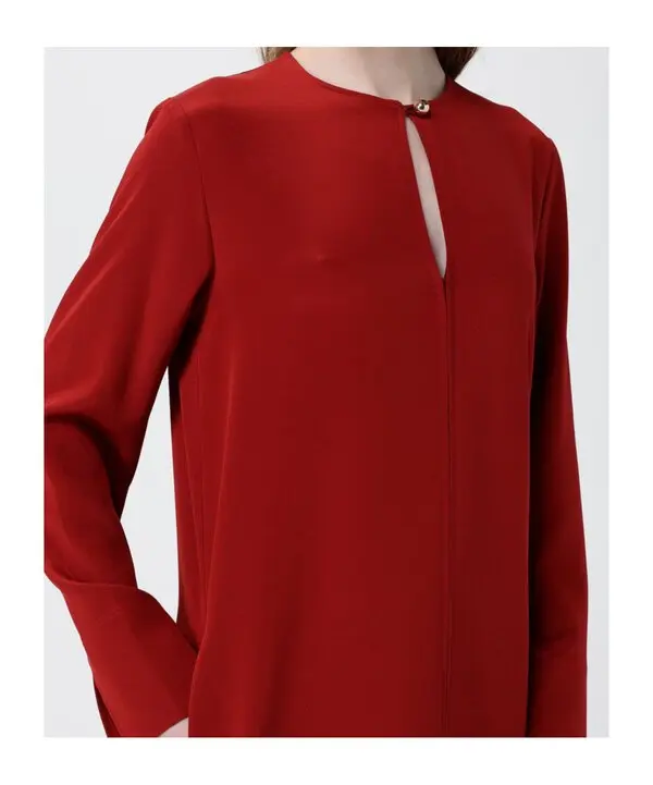 Max Mara Long Sleeve Maxi Dress With Button Detail
