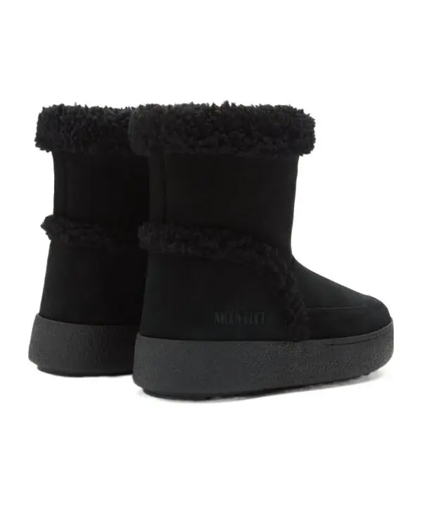 Moon Boot Ankle Boots With Embossed Logo - Black