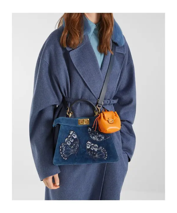 Fendi Nano Backpack Charm - Orange