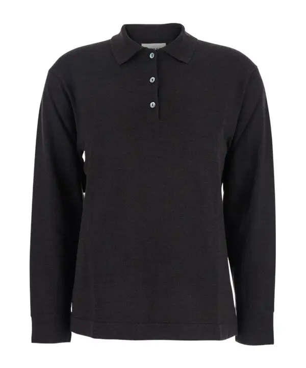P.a.r.o.s.h Long-sleeve Polo Top - Brown