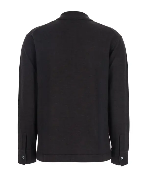 P.a.r.o.s.h Long-sleeve Polo Top - Brown