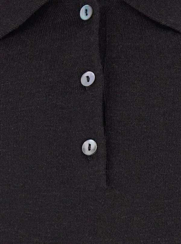 P.a.r.o.s.h Long-sleeve Polo Top - Brown