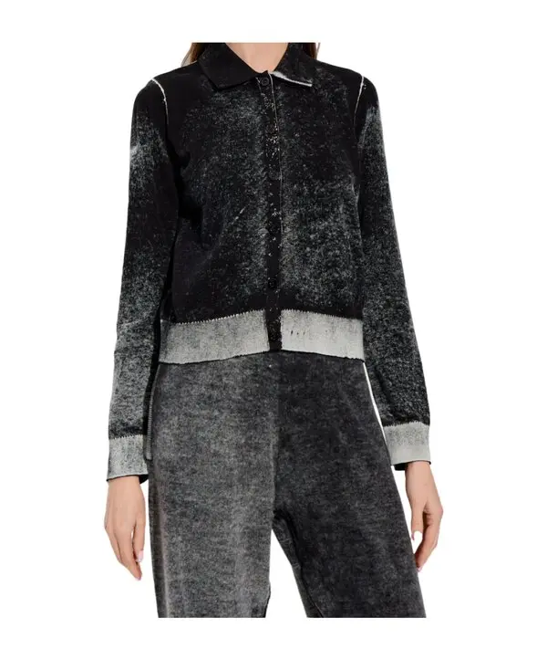DIESEL® M-loren Faded Reverse Printed Cardigan