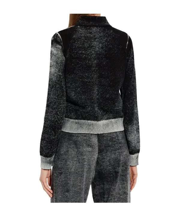 DIESEL® M-loren Faded Reverse Printed Cardigan