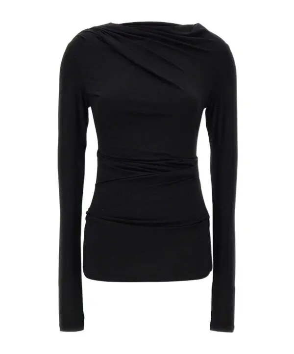 ENTIRE STUDIOS Draped Long Sleeve Knit Top