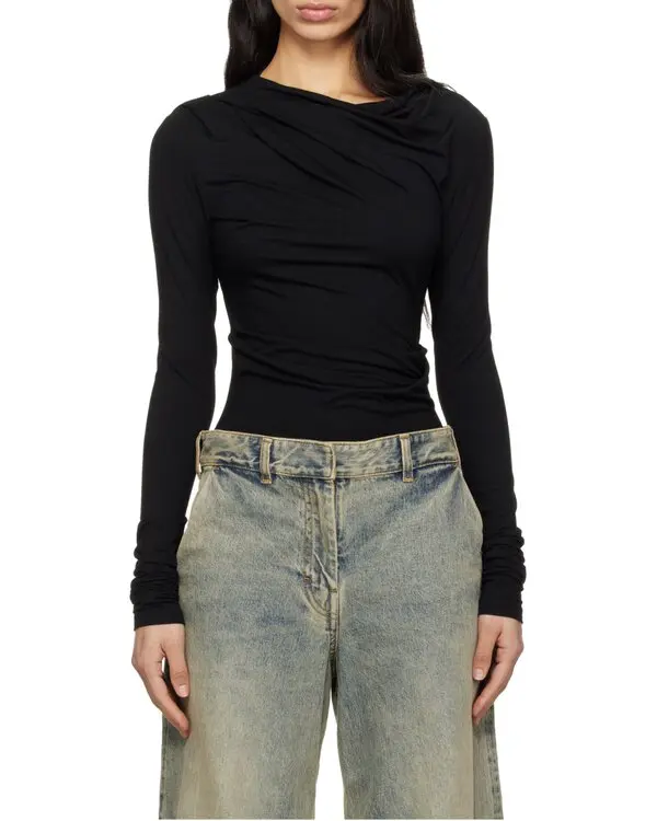 ENTIRE STUDIOS Draped Long Sleeve Knit Top