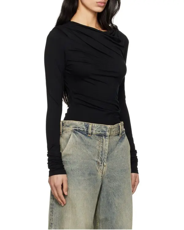 ENTIRE STUDIOS Draped Long Sleeve Knit Top