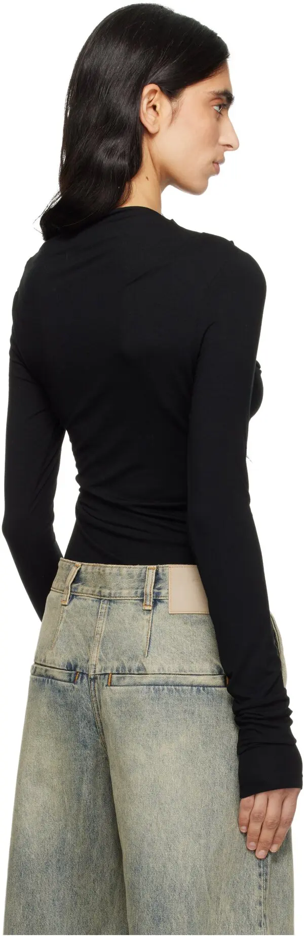 ENTIRE STUDIOS Draped Long Sleeve Knit Top