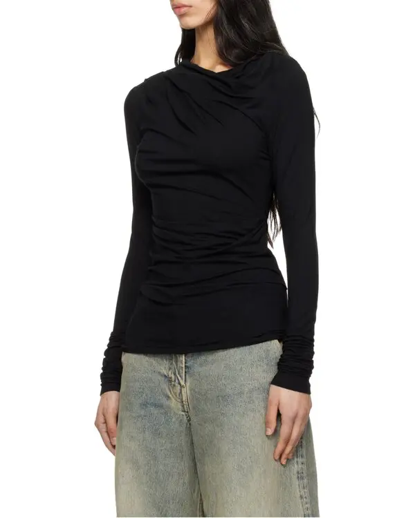 ENTIRE STUDIOS Draped Long Sleeve Knit Top