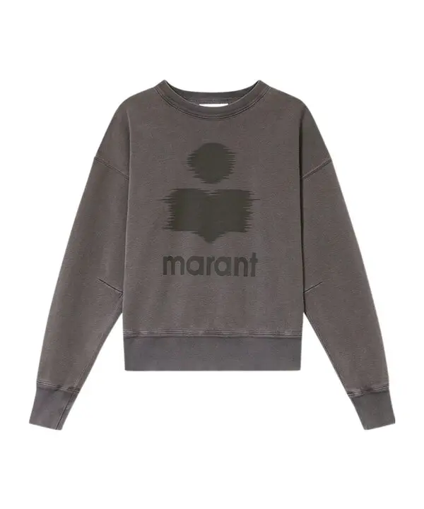 Isabel Marant Étoile Printed Crewneck Sweatshirt - Black