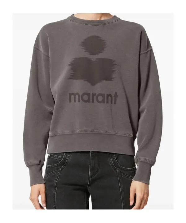 Isabel Marant Étoile Printed Crewneck Sweatshirt - Black