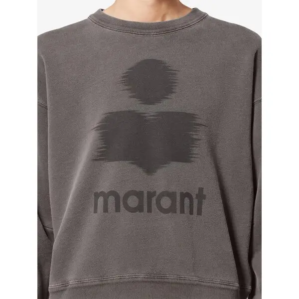 Isabel Marant Étoile Printed Crewneck Sweatshirt - Black