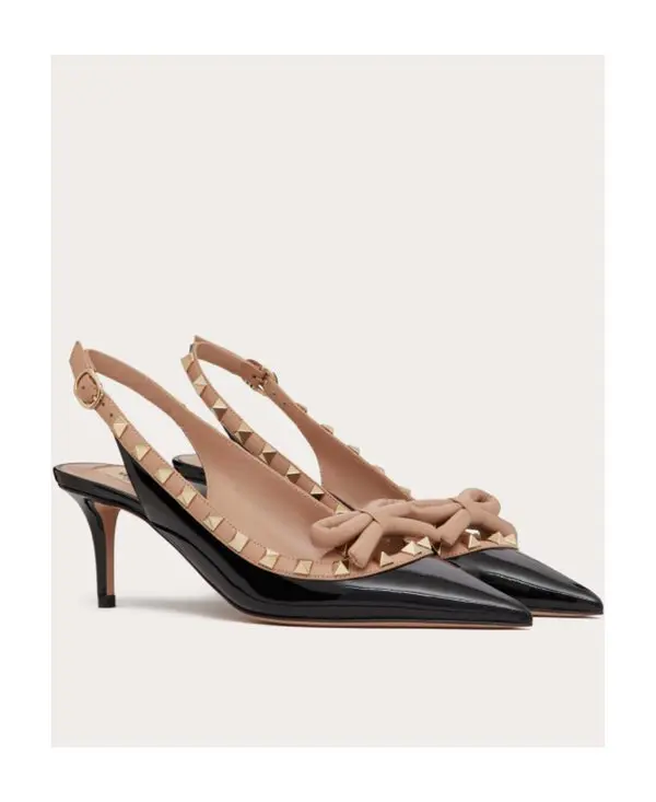 Valentino Garavani Rockstud Bow Pointed Toe Pumps