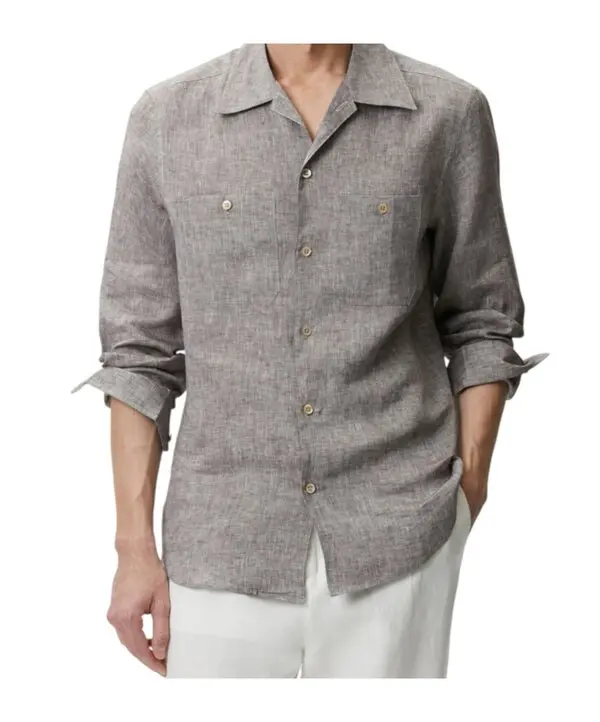 Brunello Cucinelli Mélange-effect Button-up Shirt