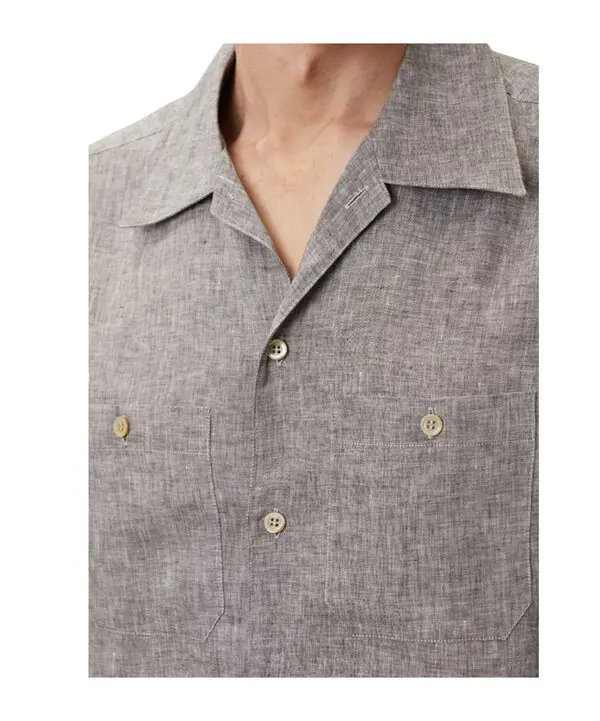 Brunello Cucinelli Mélange-effect Button-up Shirt