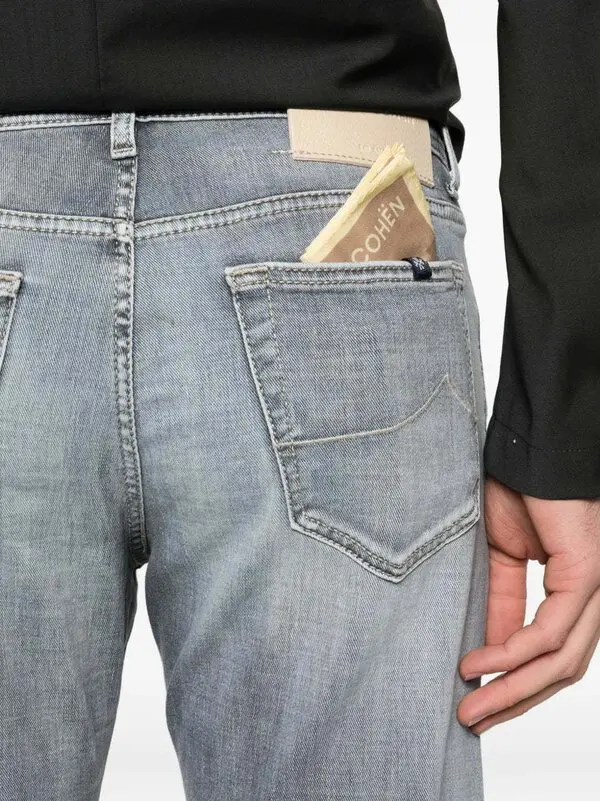 Jacob Cohen Slim-fit Jeans With Classic Five Pockets - Light Gray