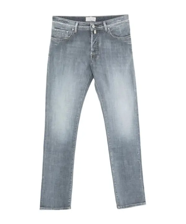 JACOB COHЁN Slim-fit Jeans With Classic Five Pockets - Light Grey
