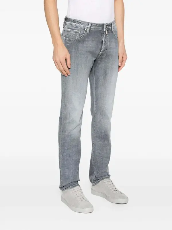 JACOB COHЁN Slim-fit Jeans With Classic Five Pockets - Light Grey