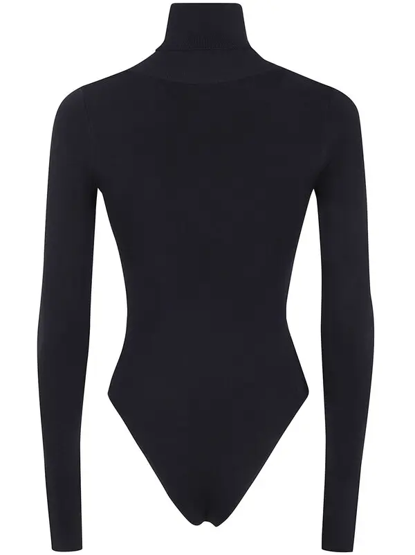 ENTIRE STUDIOS Ribbed Turtleneck Long-sleeve Bodysuit