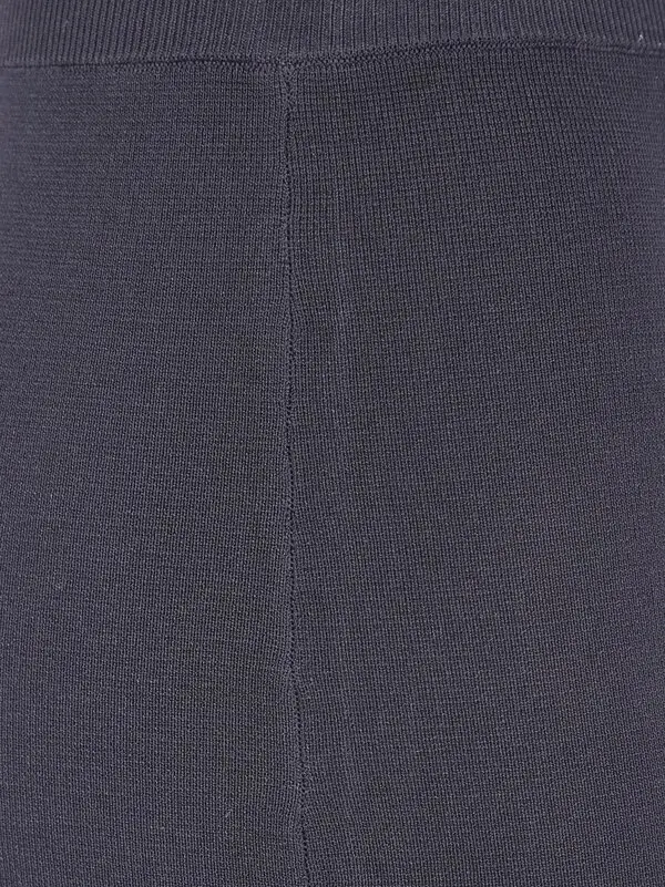 ENTIRE STUDIOS Ribbed-knit Midi Skirt - Black