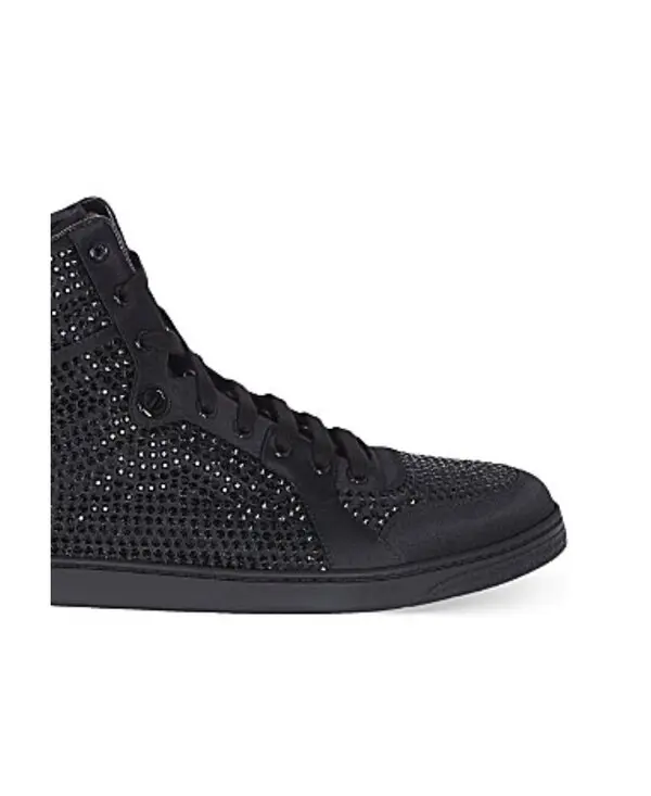 Gucci Embellished High Top Sneakers