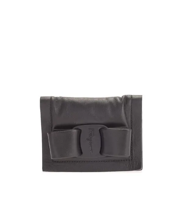 FERRAGAMO Logo Wallet - Black