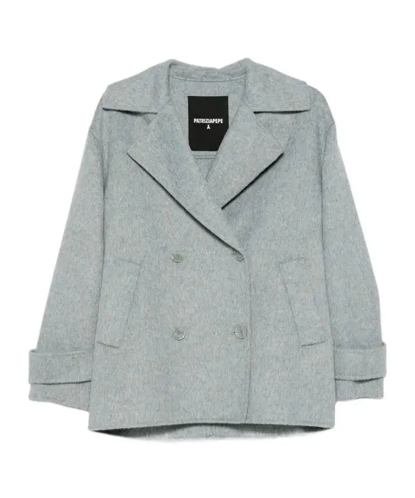 Patrizia Pepe Double-breasted Long-sleeve Jacket