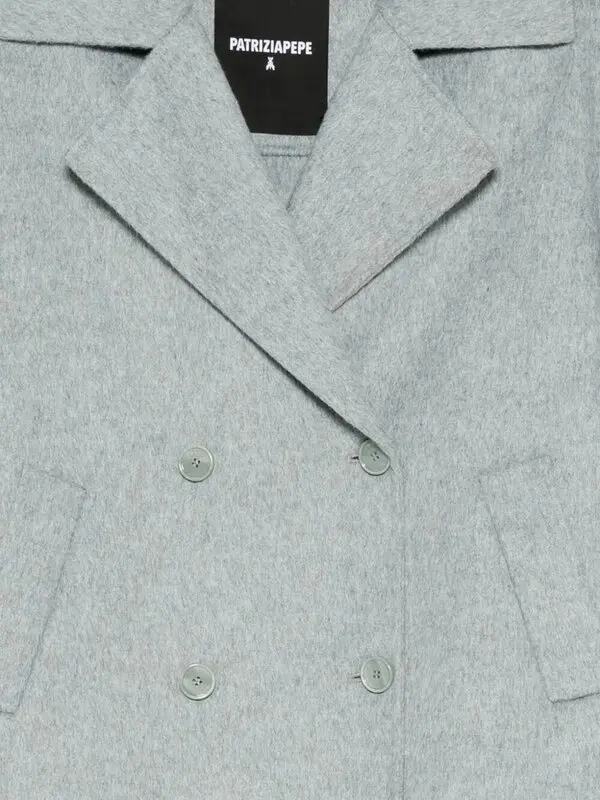 Patrizia Pepe Double-breasted Long-sleeve Jacket