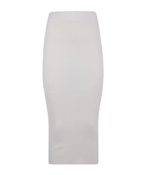 ENTIRE STUDIOS Ribbed Midi Skirt - White
