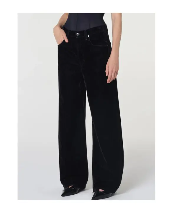 AGOLDE Low Curve Velvet Jeans - Blue Passion