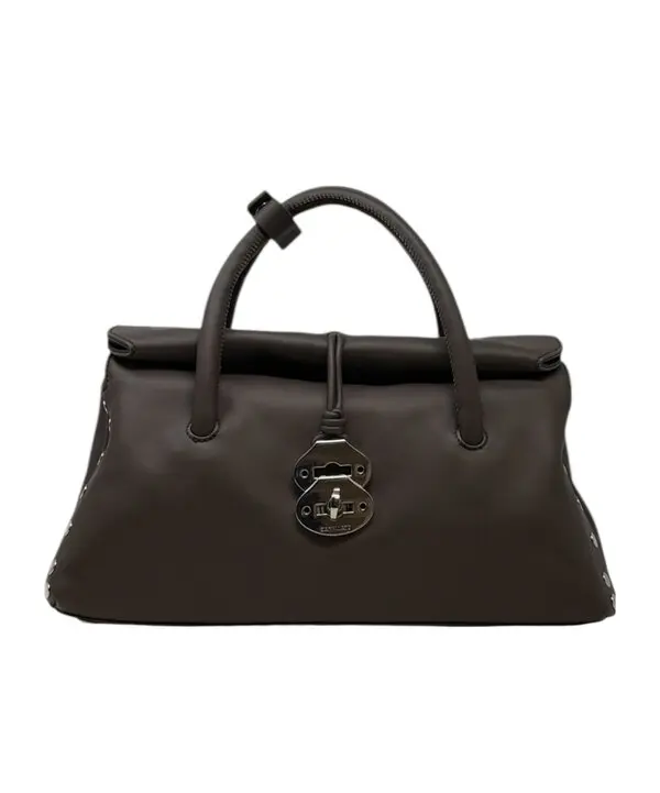 ZANELLATO Logo Shoulder Bag - Black