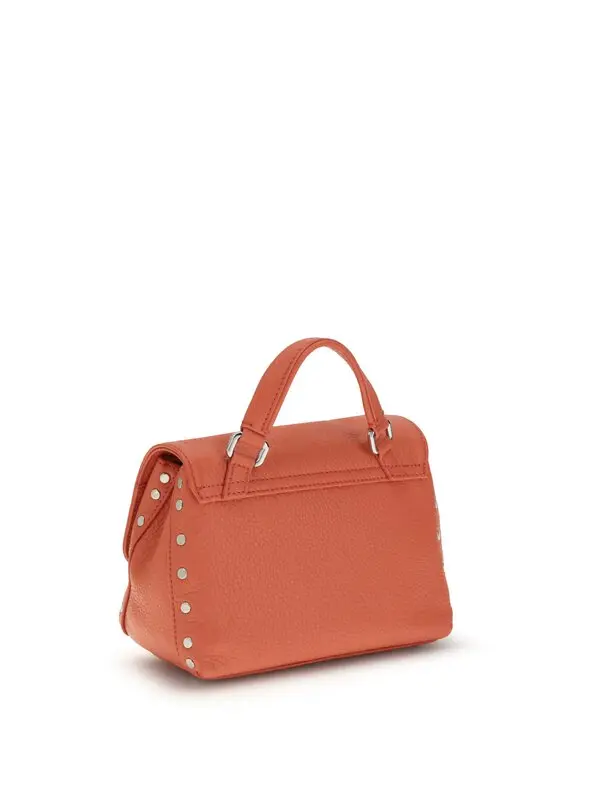 ZANELLATO Postina Twist-lock Baby Top Handle Bag With Studs - Red