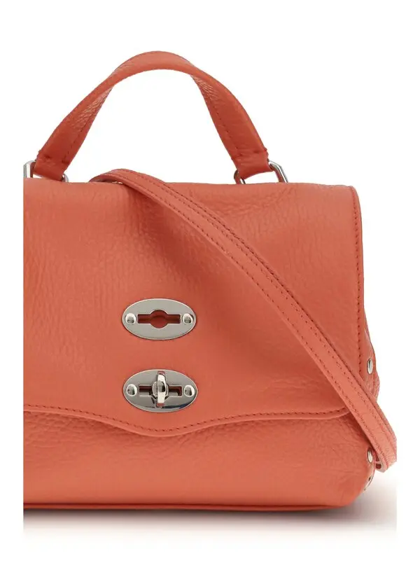 ZANELLATO Postina Twist-lock Baby Top Handle Bag With Studs - Red