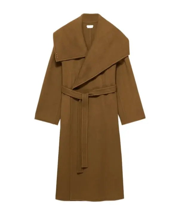 J.W.ANDERSON Long Wrap Coat - Cumin