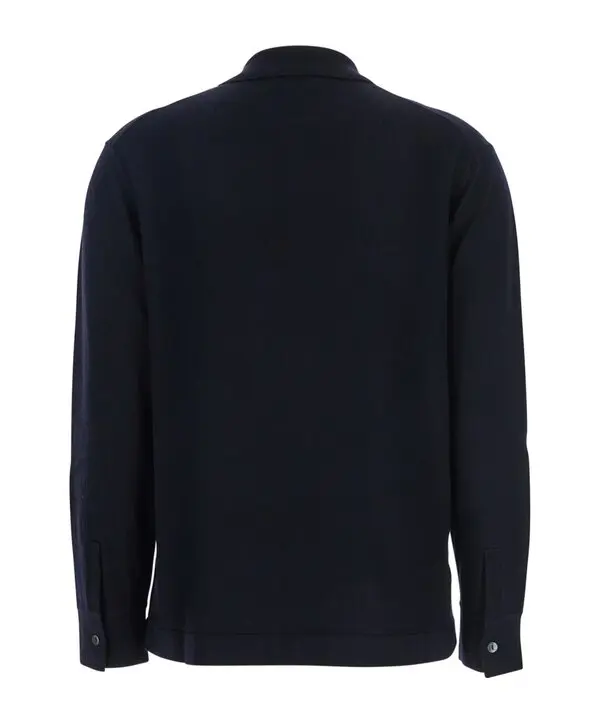 P.a.r.o.s.h Long-sleeved Polo Shirt - Black