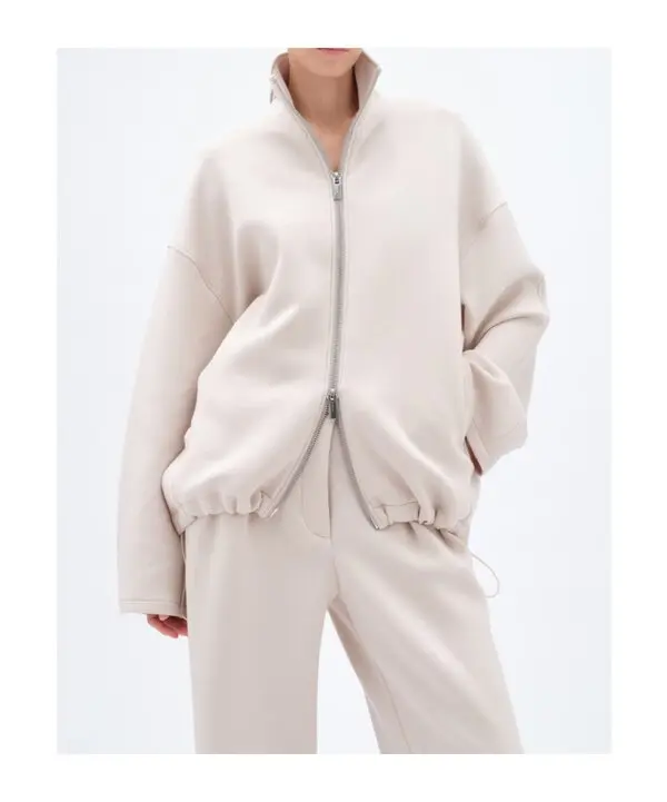 REMAIN BIRGER Christensen Bonded Jersey Zip Up Jacket