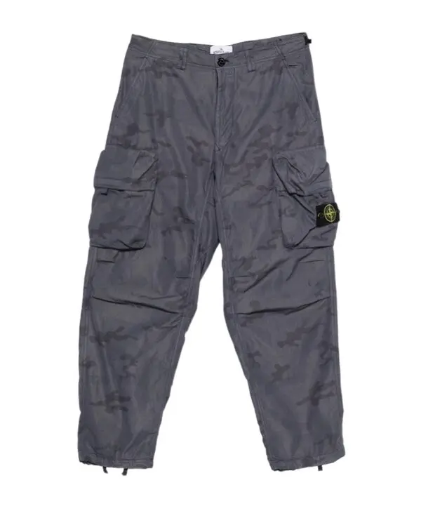 Stone Island Logo Patch Cargo Trousers