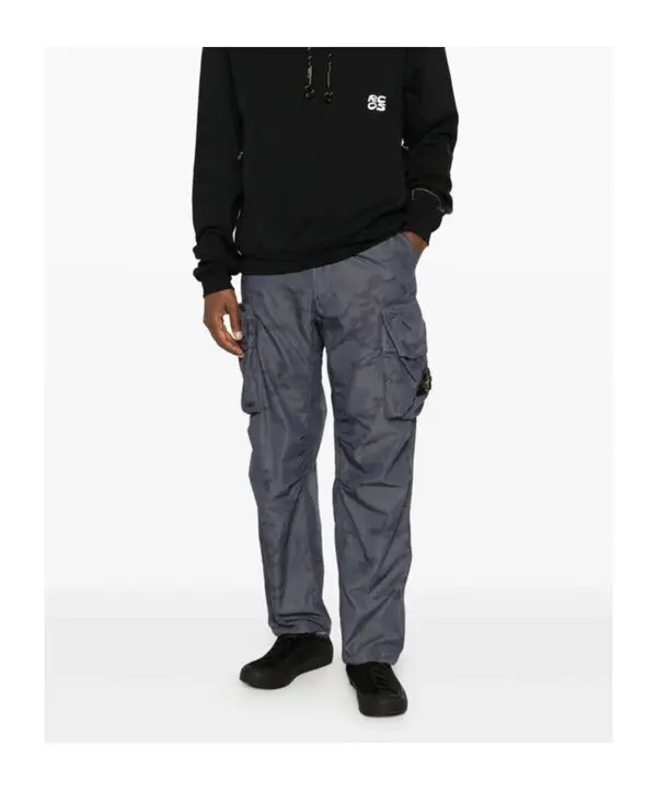 Stone Island Logo Patch Cargo Trousers