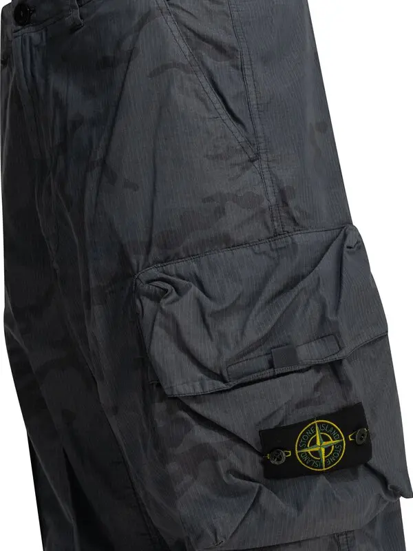 Stone Island Logo Patch Cargo Trousers