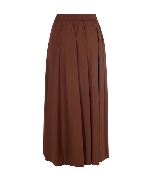 Herno Drawstring Waistband Midi Skirt - Red