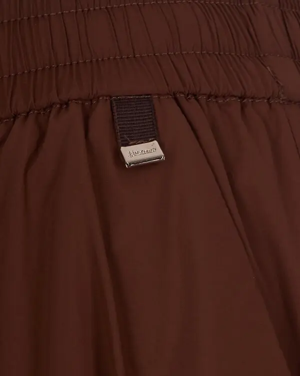 Herno Drawstring Waistband Midi Skirt - Red