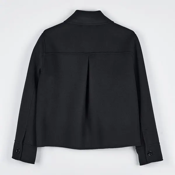 Max Mara Collared Long-sleeved Casual Jacket - Black