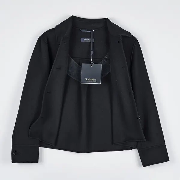 Max Mara Collared Long-sleeved Casual Jacket - Black